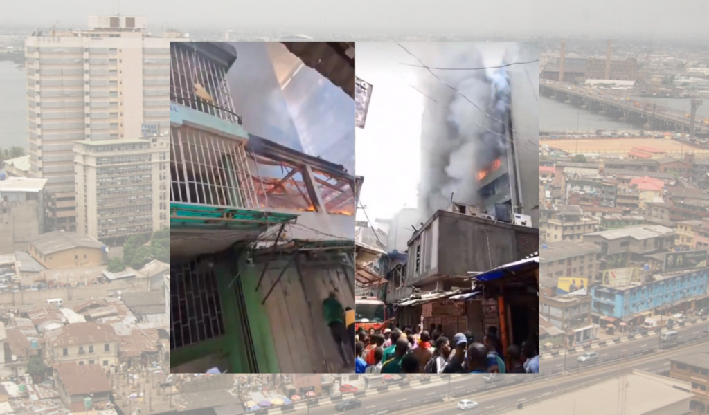 Fire Outbreak at Mandilas Building, Lagos Island - West Africa Weekly