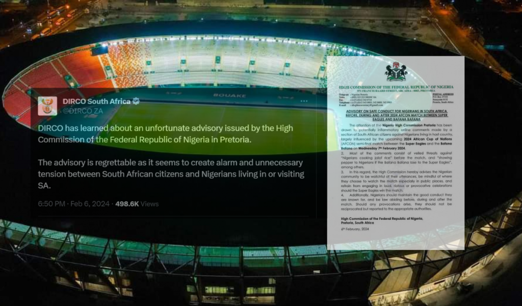 AFCON2023: Safety of Nigerians in South Africa False Alarms, SA - West ...