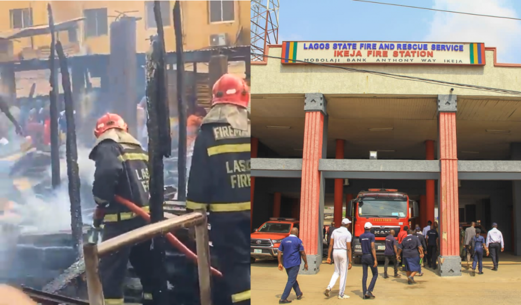 Lagos Fire Service Rescues Abule Egba Sawmill Fire Outbreak - West ...