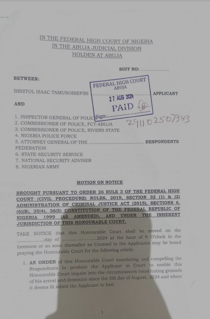 PIDOM: Deji Adeyanju Files Exparte Motion To Compel Police To Produce ...